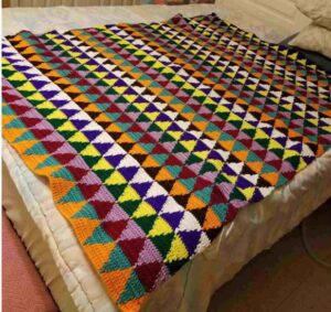 Crochet Triangle Blanket